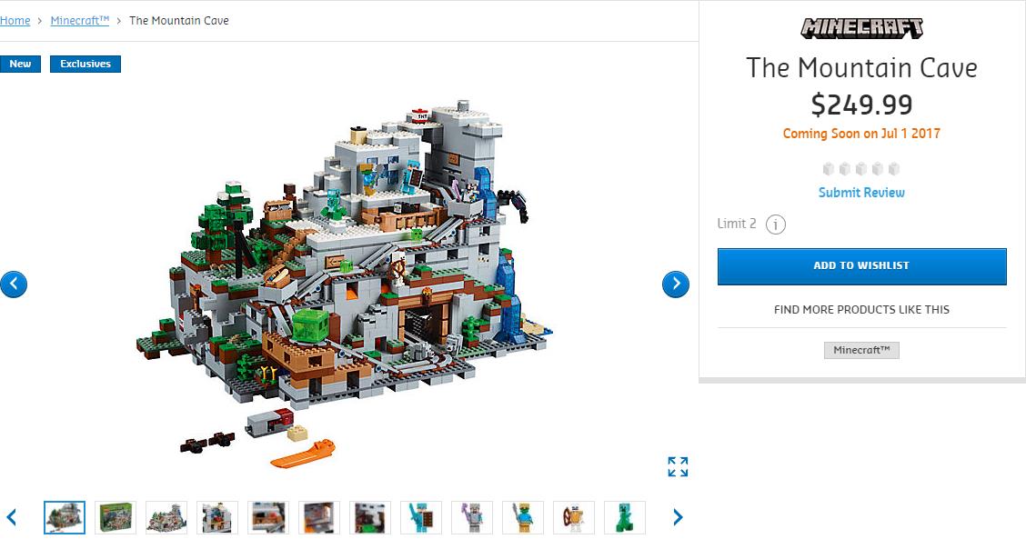 LEGO-Minecraft-The Mountain Cave - prévu pour Juillet - Arfy'z tranche ...