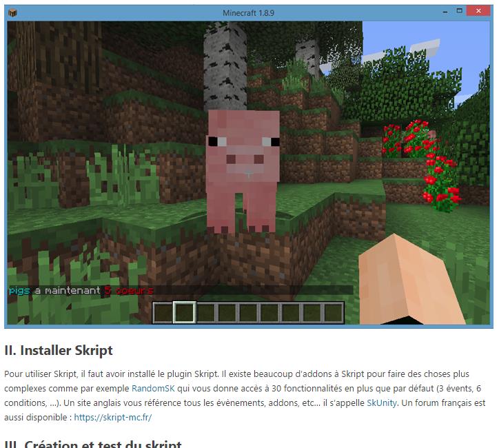 Crée ton premier plugin Minecraft avec Skript - Timothé et je suis ...