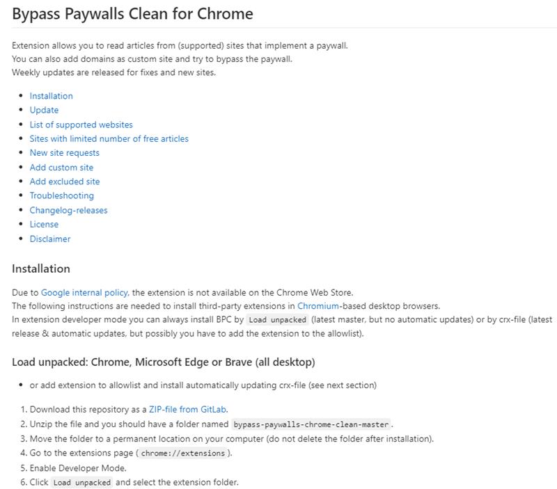 ballajak - Utiliser l’extension Bypass Paywalls Clean - Arfy'z tranche ...