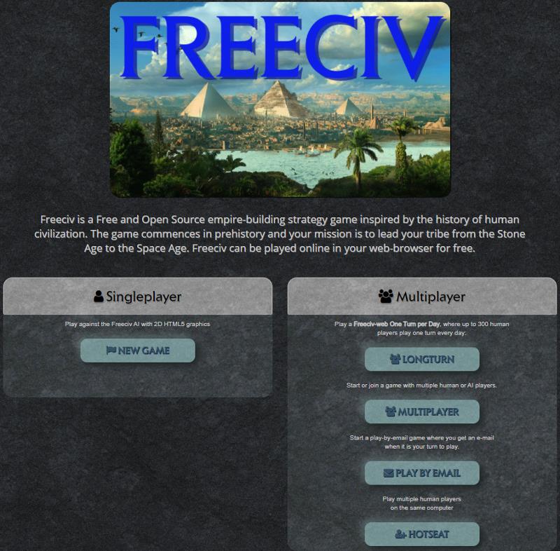 Freeciv Web Open Source Turn Based Strategy Game Via Sebsauvage Arfyz Tranche Du Net