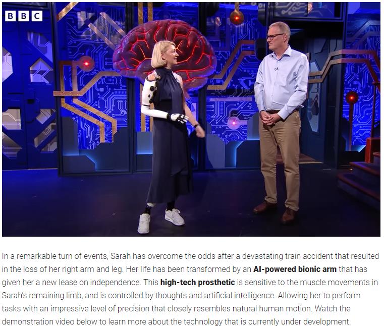 geeky-gadgets - Amazing bionic arm controlled by thought and AI - Arfy ...