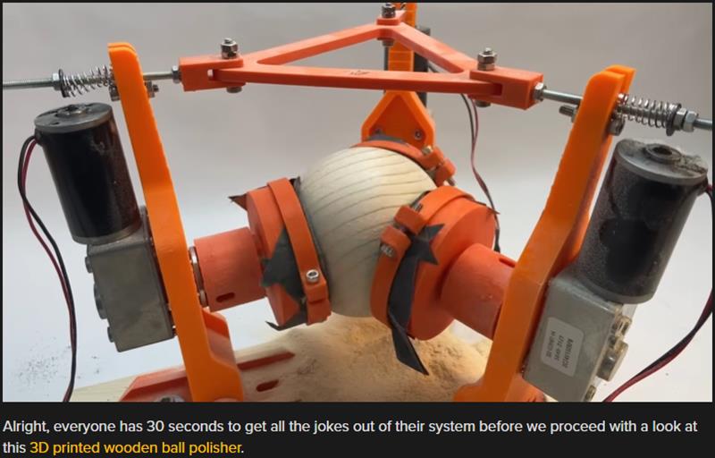 hackaday - Have A Ball With This 3D Printed Sphere-Making Machine ...
