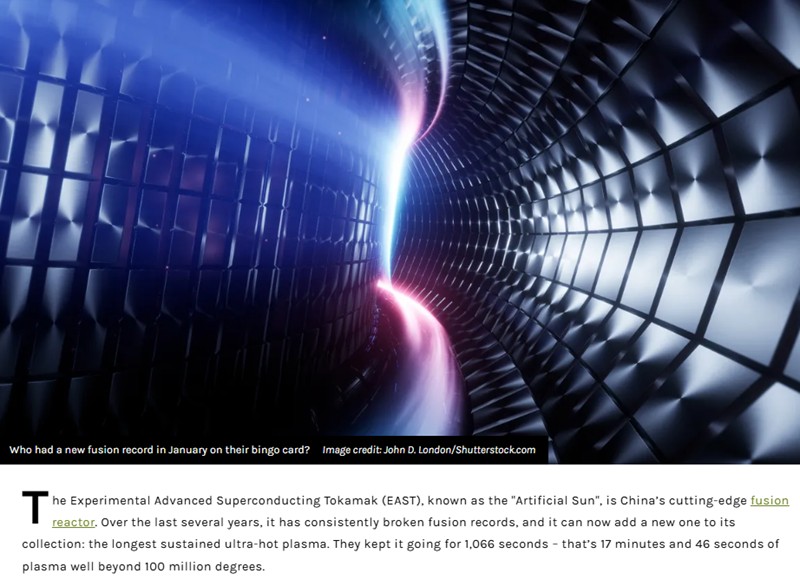 iflscience - China’s "Artificial Sun" Breaks New Record In Longest ...