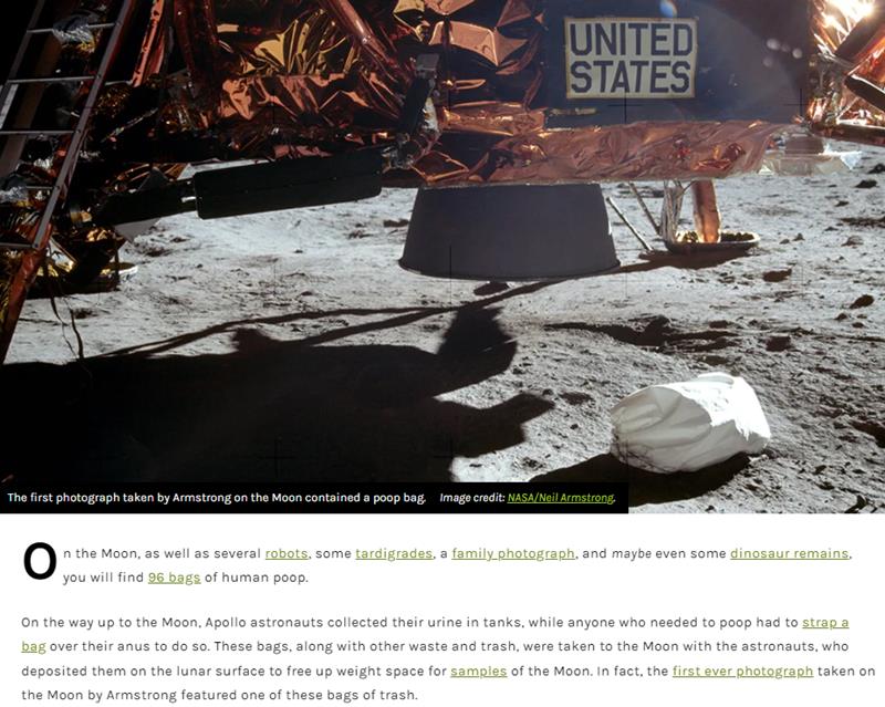 iflscience - Who Exactly Owns Neil Armstrong's Moon Poop? And Why Is It ...