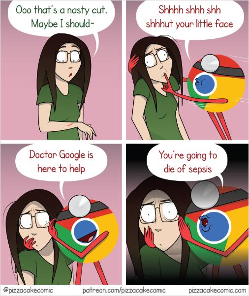 pizzacakecomic - Dr. Google apparently doesn't understand personal ...