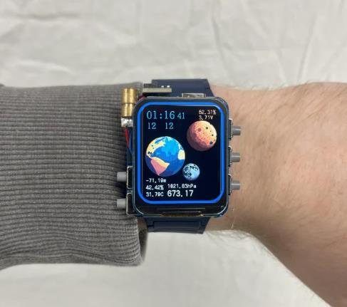 instructables - ESP32-Based Wireless Smartwatch | LiDAR Distance Sensor and WiFi Scanning ...