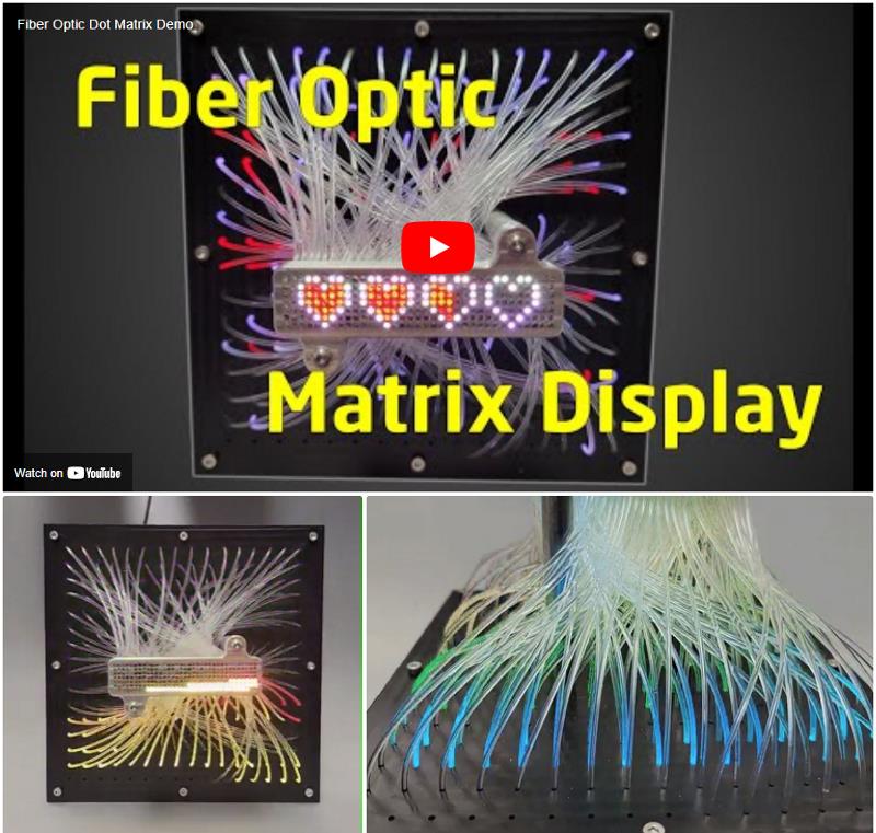 instructables - Fiber Optic Matrix Display - Arfy'z tranche du Net