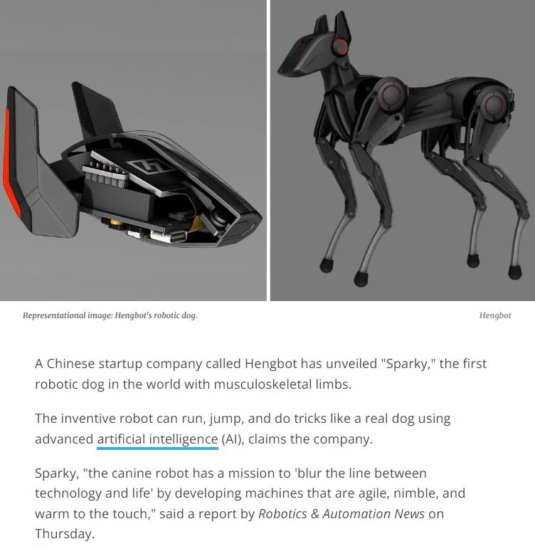 interestingengineering - 'Sparky': 'World's first' AI-powered robotic ...