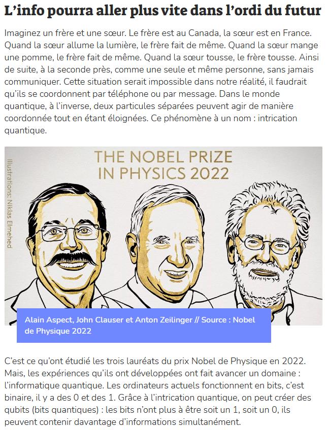 Numerama Comprendre Le Prix Nobel De Physique 2022 En 1 Minute Arfy