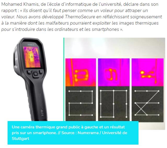 Numerama - Les images thermiques sont un bon moyen de dérober un mot de ...