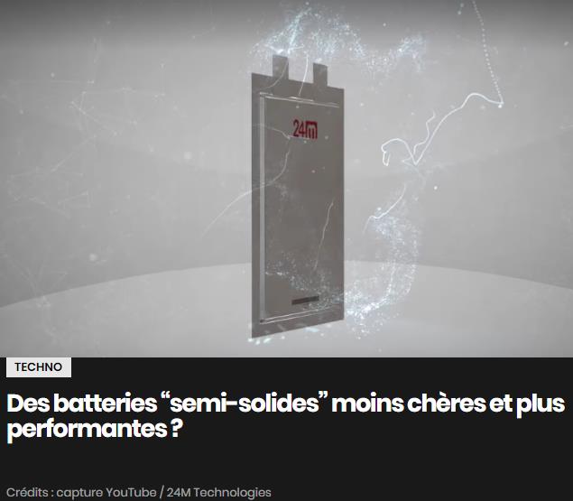 24M - batteries lithium-ion semi-solides à haute densité d’énergie (24M ...