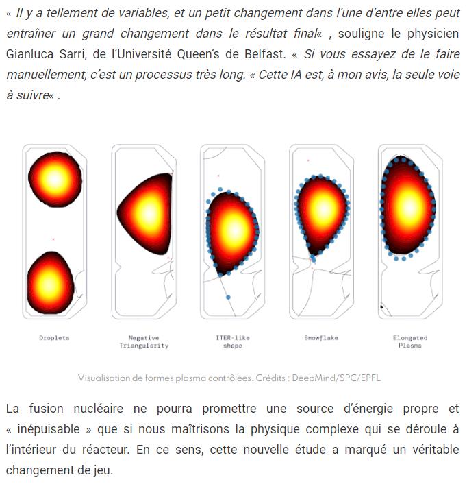 sciencepost - Percée : une IA contrôle un plasma avec succès dans une ...