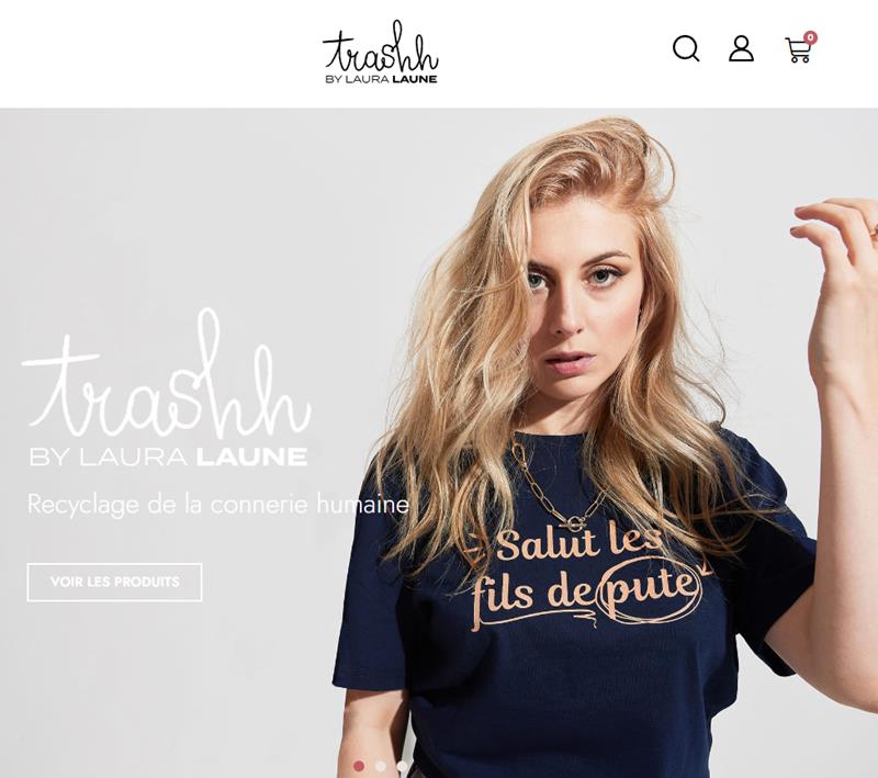 Laura Laune - trashh.fr - recyclage des messages de ses haters - Arfy'z ...