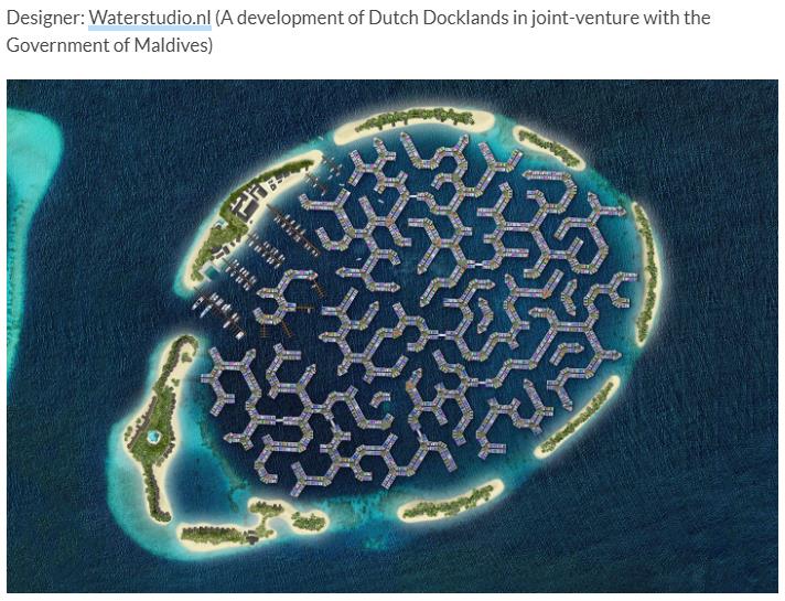 yankodesign - Maldives is building a coral-shaped floating city to ...